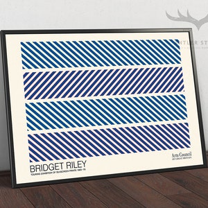 Bridget Riley Exhibition Poster Abstract Arrayed Colorful - Etsy