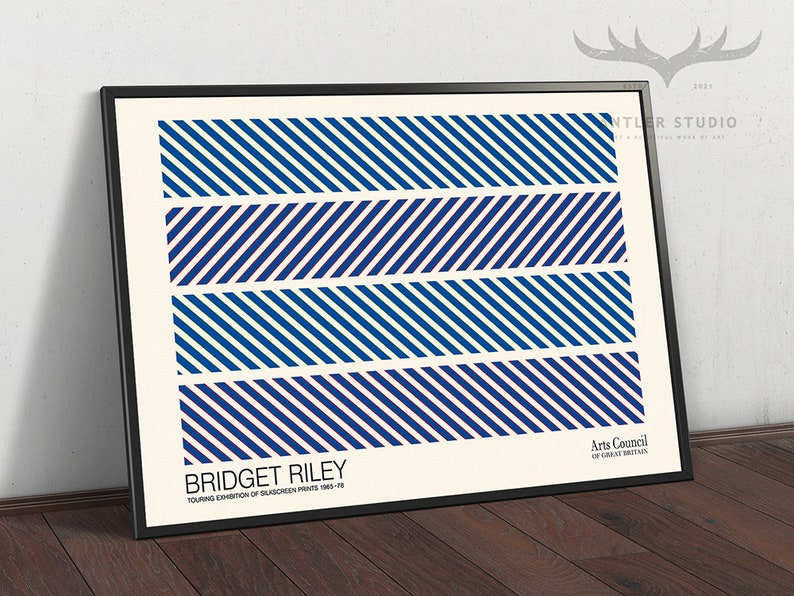 Bridget Riley Exhibition Poster Abstract Arrayed Colorful - Etsy