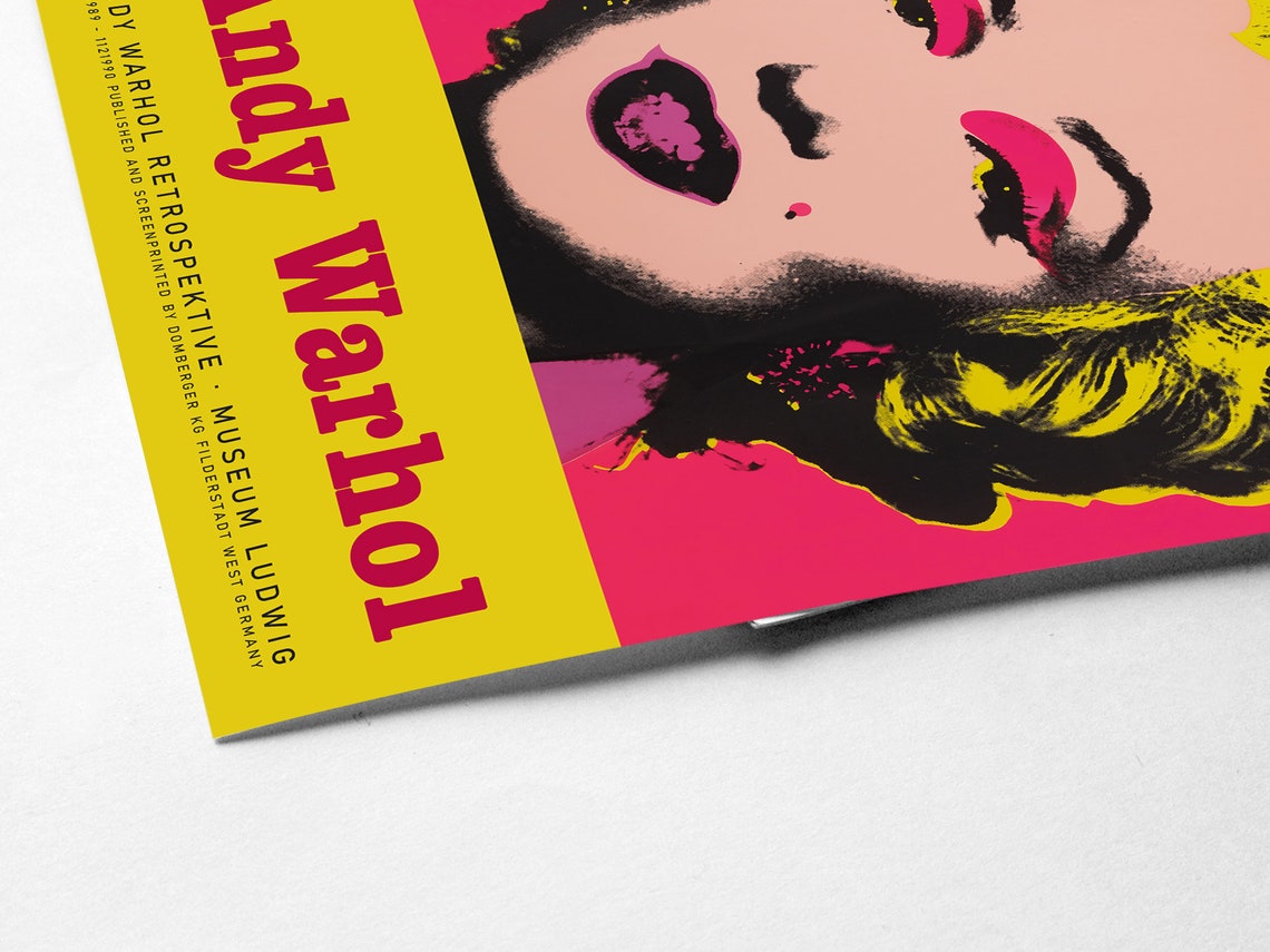 Andy Warhol Marilyn Monroe Pop Art Exhibition Poster Museum | Etsy