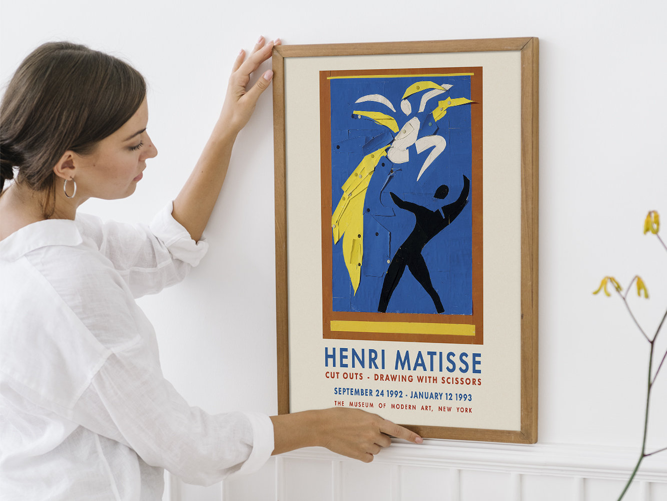Henri Matisse Cut Outs Drawing With Scissors