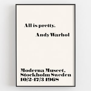 Warhol All is Pretty - Etsy