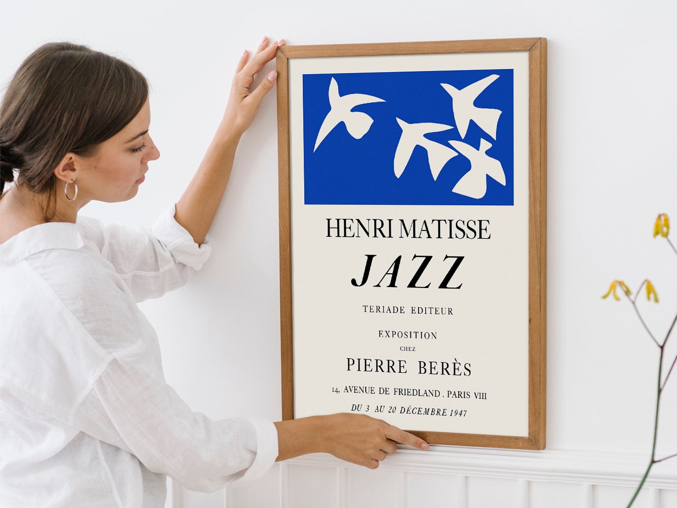 Matisse JAZZ Exhibition Poster, Chez Pierre Berès Museum Wall Art ...