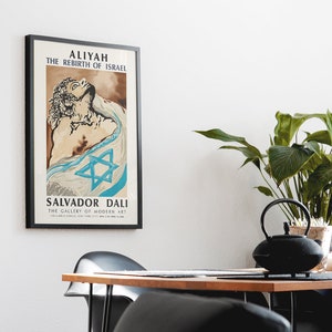 Aliyah the Rebirth of Israel by Salvador Dalí, Vintage Exhibition ...