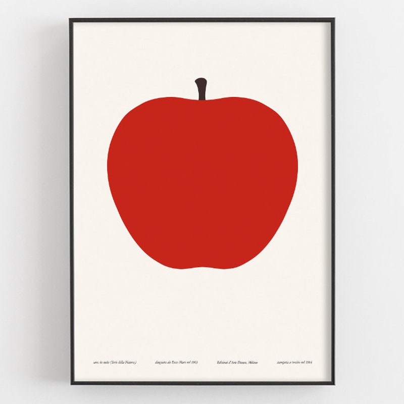 Red Apple Print - Etsy