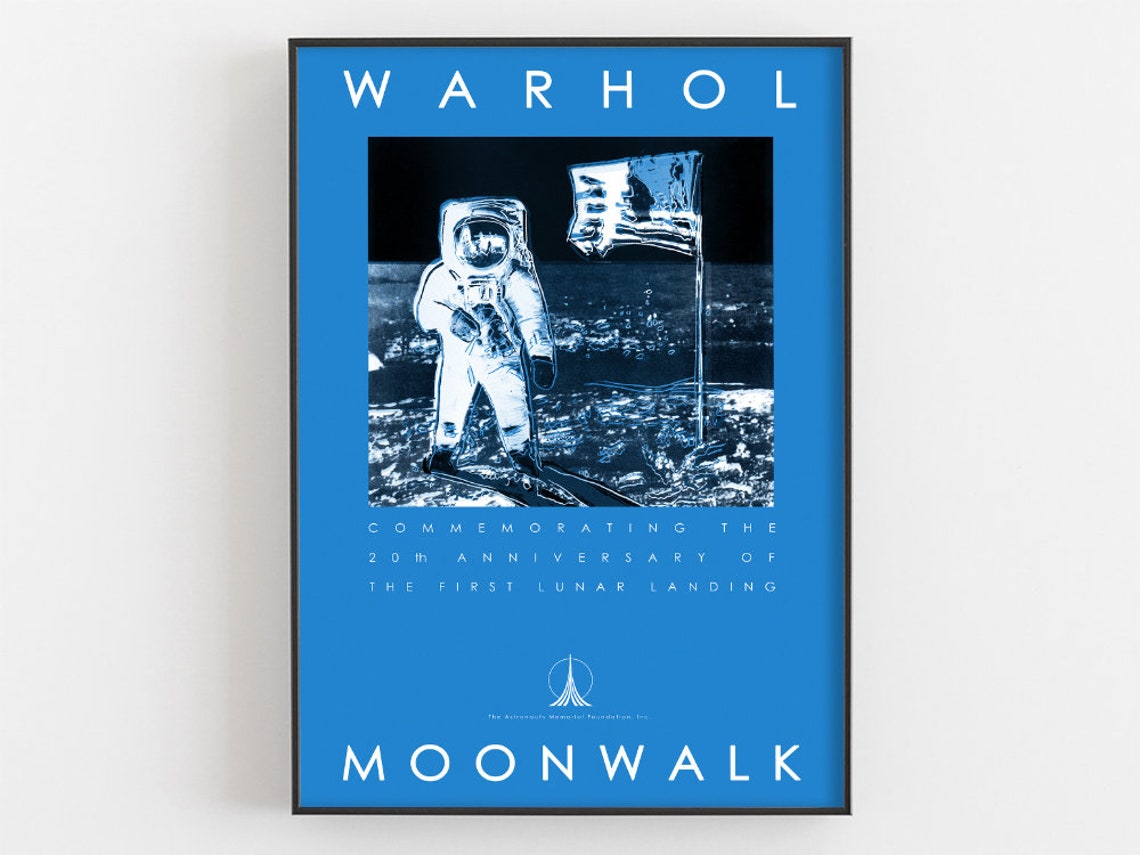 Andy Warhol Print Moonwalk Pop Art First Moon Landing Apollo - Etsy