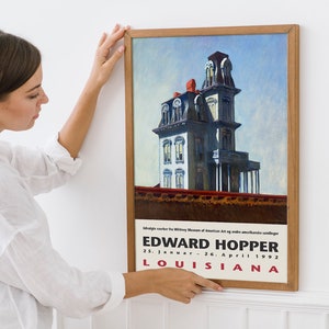 Edward Hopper Exhibition Poster, House by the Railroad Print, American ...