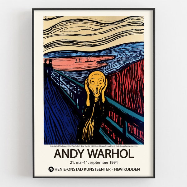 Munch the Scream Poster - Etsy