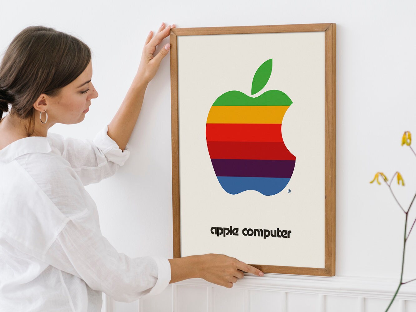 Apple Personal Computer Logo Print MAC Think Different - Etsy