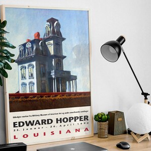 Edward Hopper Exhibition Poster, House by the Railroad Print, American ...