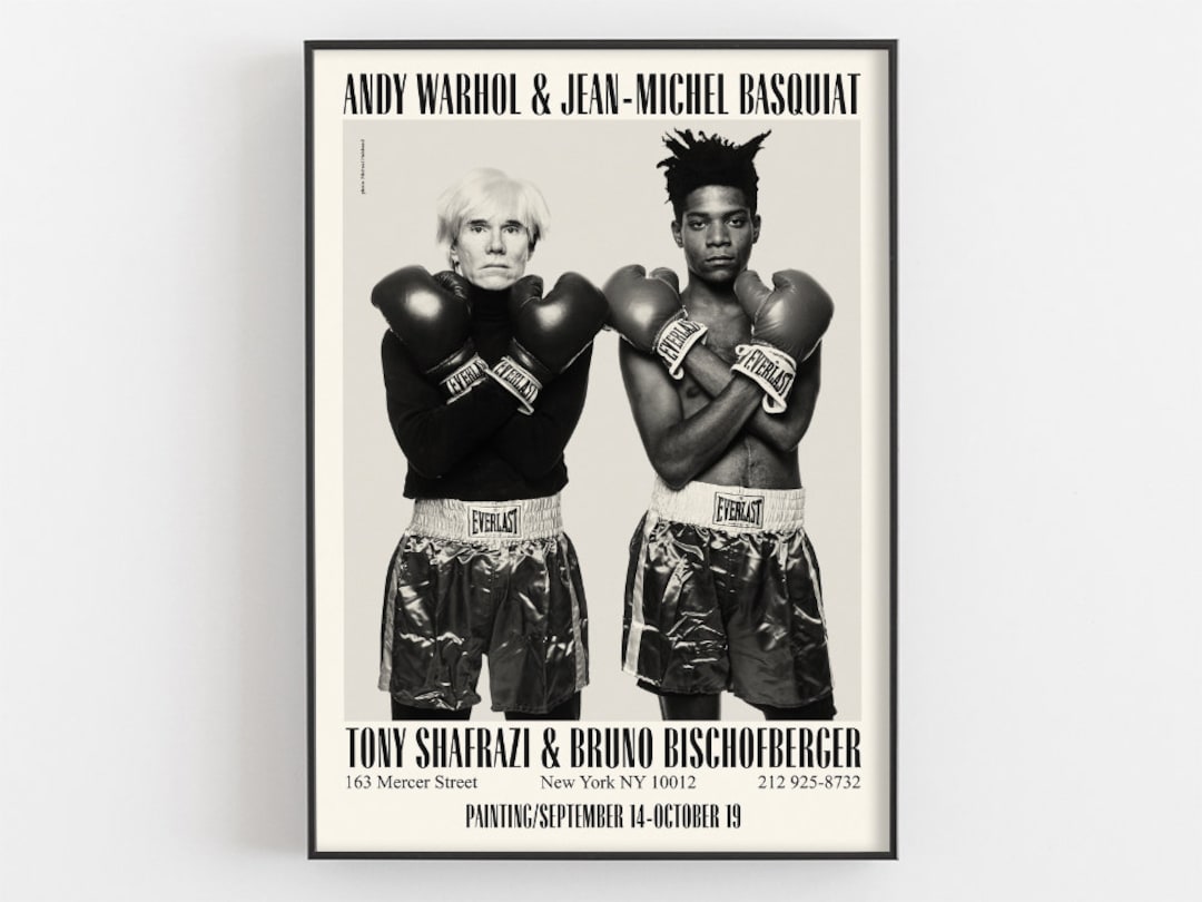 Affiche de boxe Warhol Basquiat, impression giclée Jean-Michel, photo ...