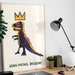 Dinosaur Crown Print, Jean Michel Basquiat Exhibition Poster, Graffiti ...
