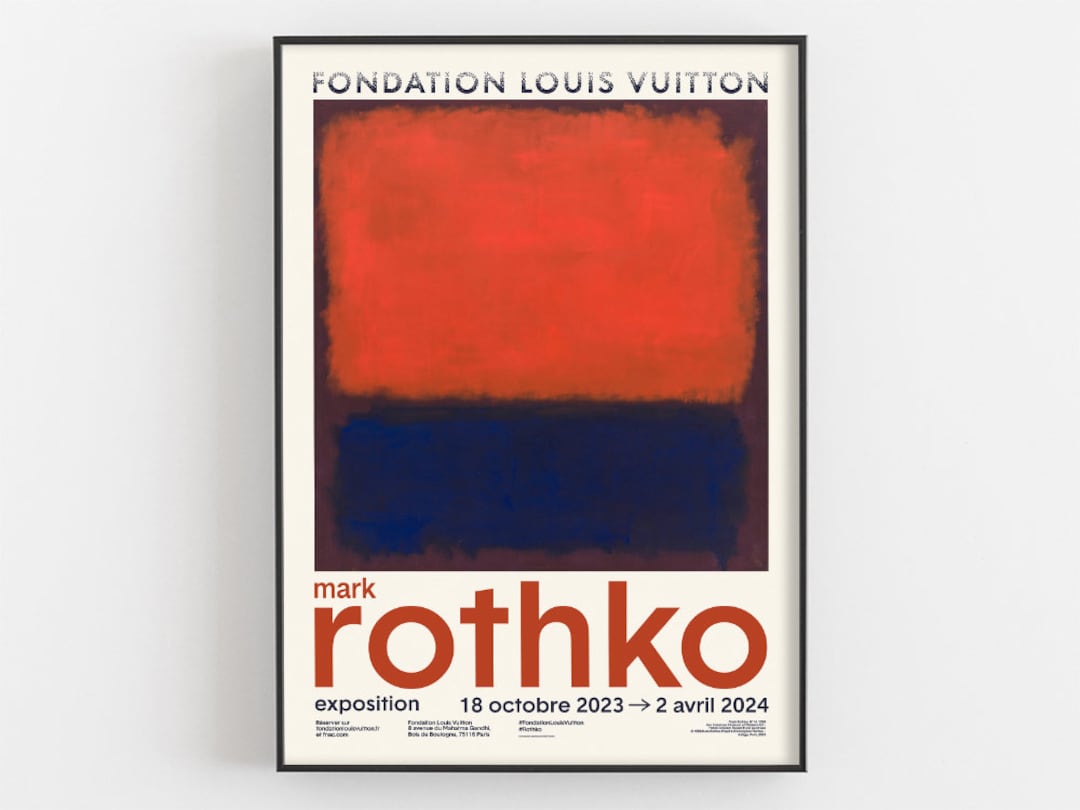 Mark Rothko Exhibition Poster, Color Field Museum Print, Abstract ...