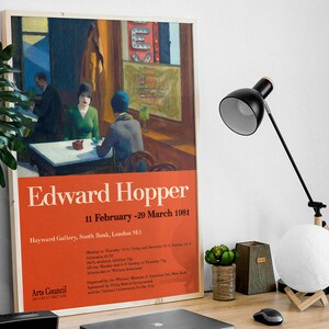Edward Hopper Exhibition Poster, Chop Suey Print, American Realism Wall ...