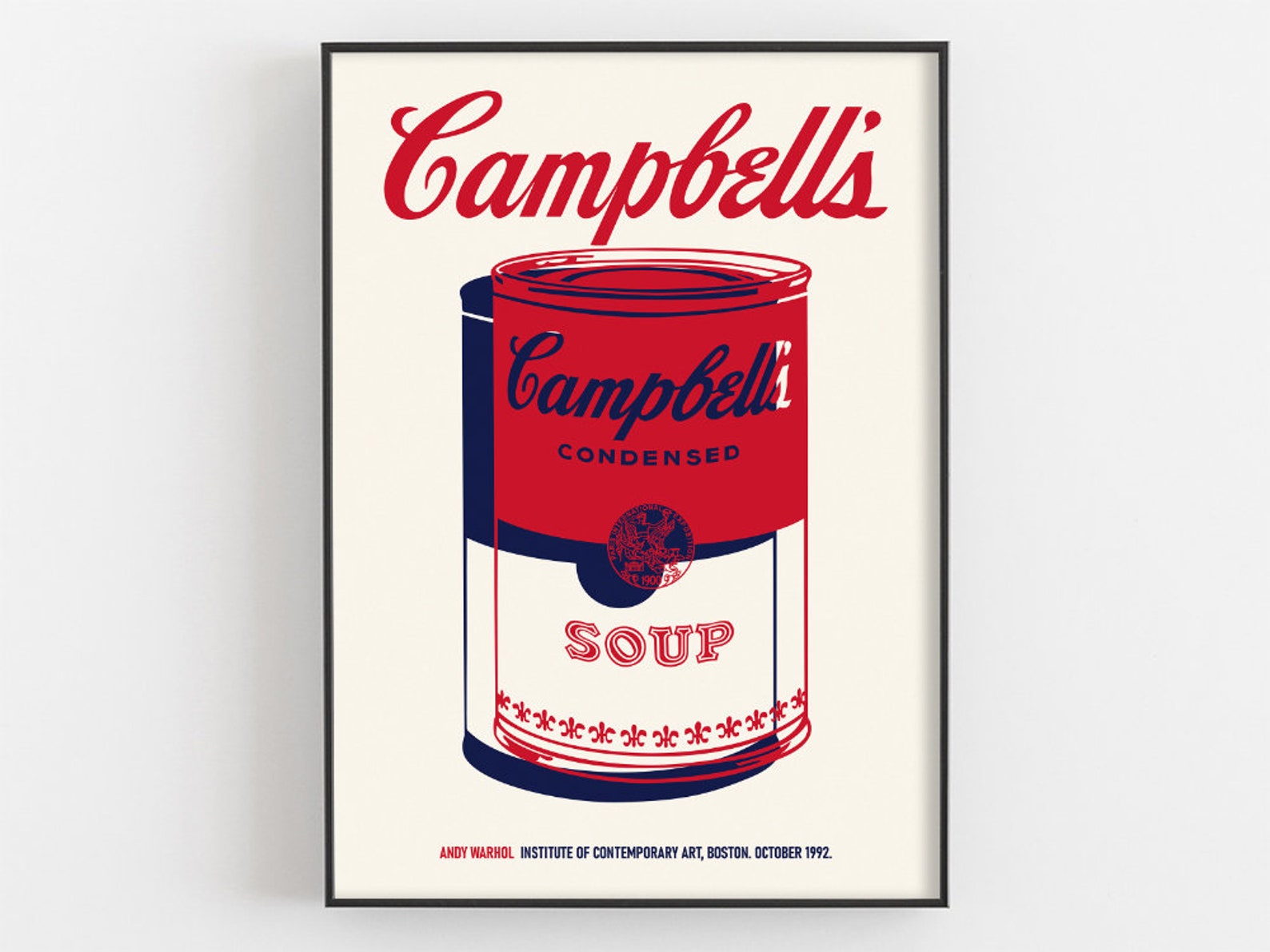 Campbell's Soup Can Print Andy Warhol Exhibition Poster - Etsy