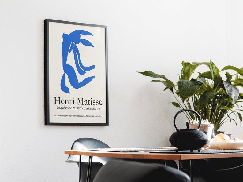 Matisse Exhibition Poster, Blue Woman Museum Wall Art, Henri Matisse Nu ...