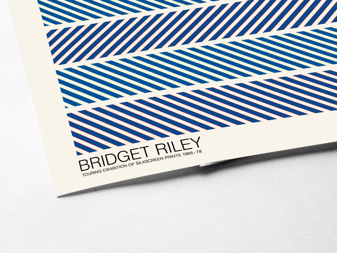 Bridget Riley Exhibition Poster Abstract Arrayed Colorful - Etsy