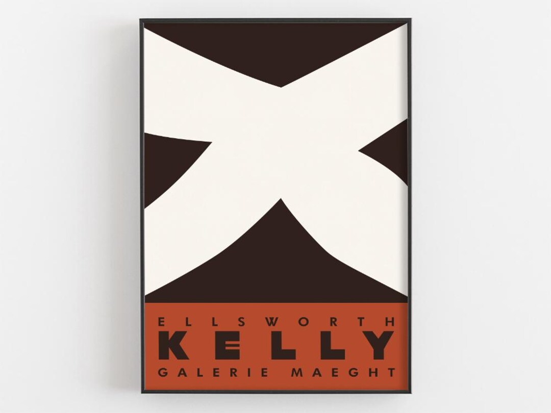 Ellsworth Kelly Bow Exhibition Print, Galerie Maeght Poster, Minimalist ...