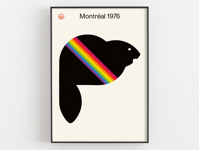 1976 Summer Olympics Montreal Poster the Beaver Amik Mascot - Etsy ...