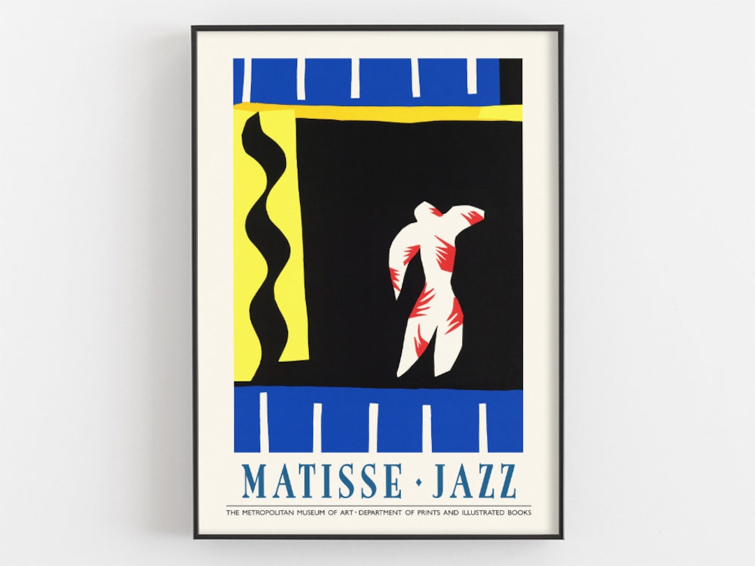 Matisse JAZZ Exhibition Poster, Teriade Paris Museum Wall Art, Henri ...