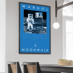 Andy Warhol Print, Moonwalk Pop Art, First Moon Landing Apollo 11 ...