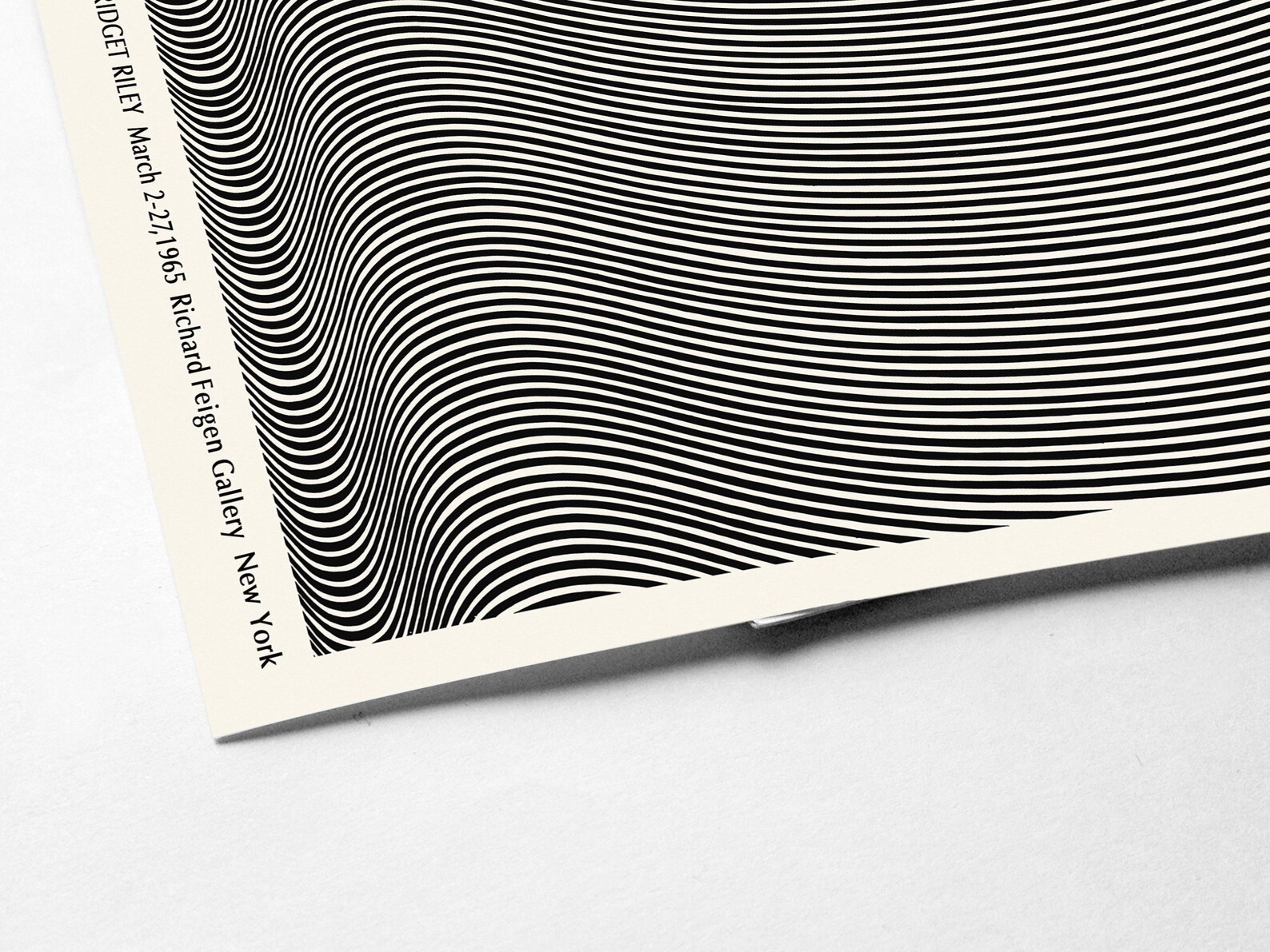 Bridget Riley Richard Fiegen Gallery Poster, Arrayed Lines Stripes ...