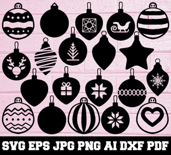 Kugeln SVG Kugeln Silhouette SVG geschnitten Dateien | Etsy