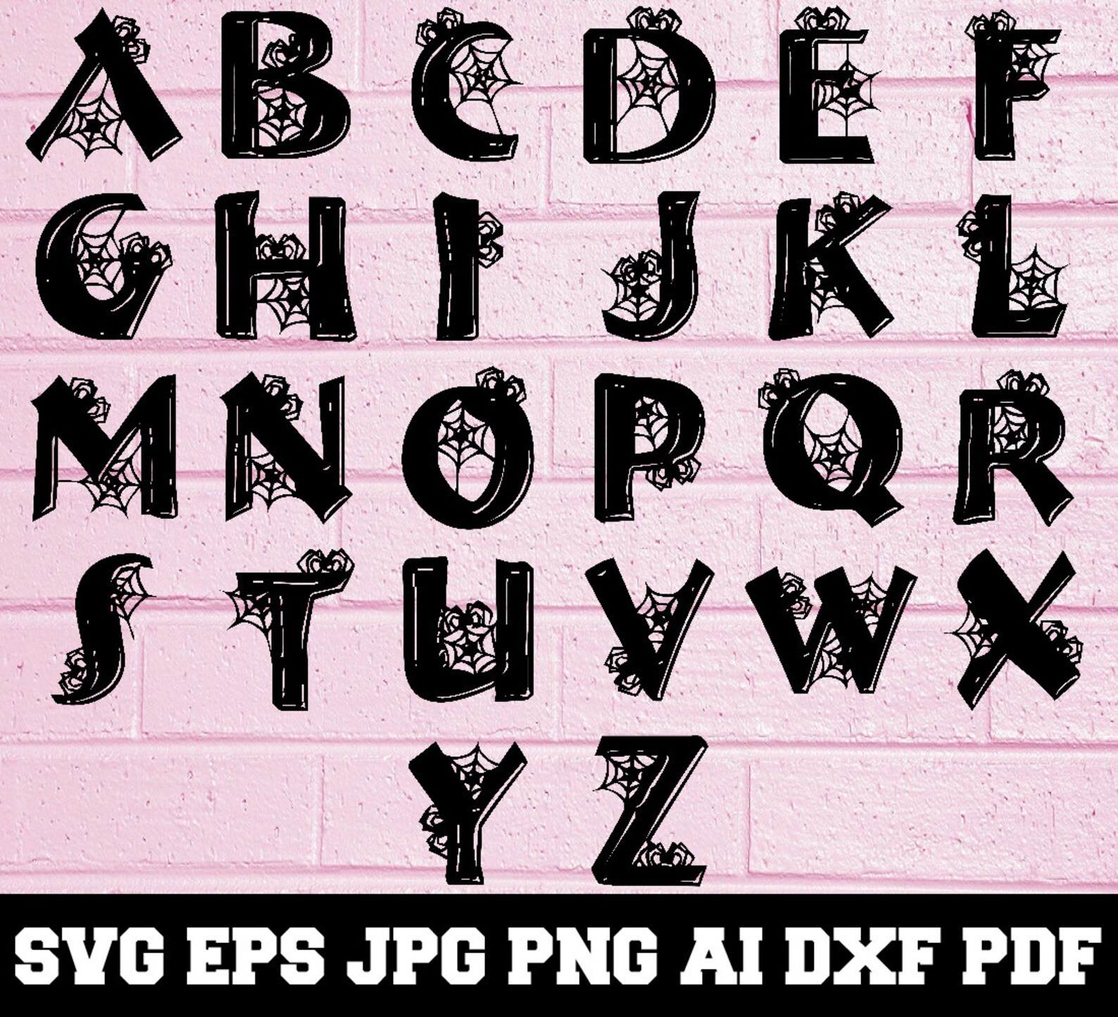 Halloween Font SVG - Halloween Cut File - Halloween Alphabet SVG ...
