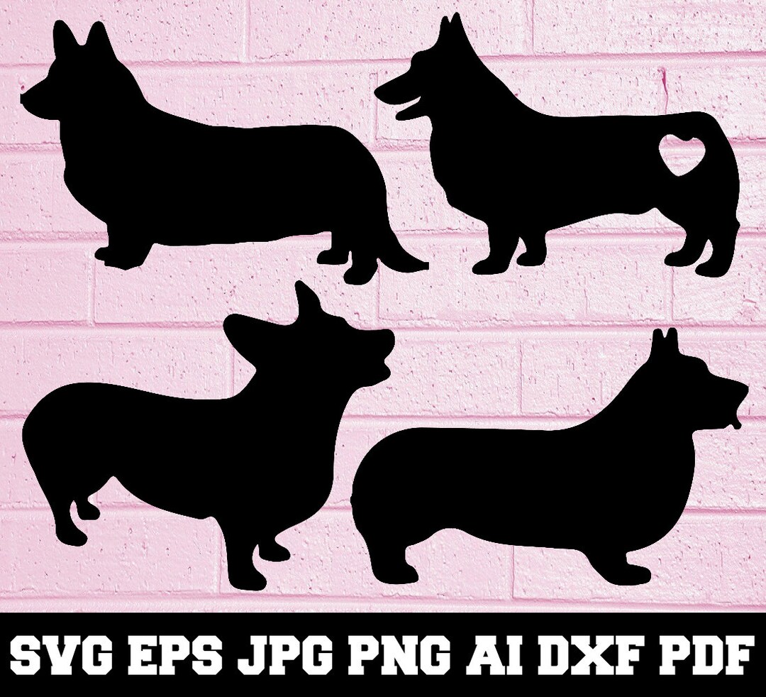 Corgi SVG - Dog Svg - Corgi Silhouette - SVG Cut Files - Corgi Bundle ...