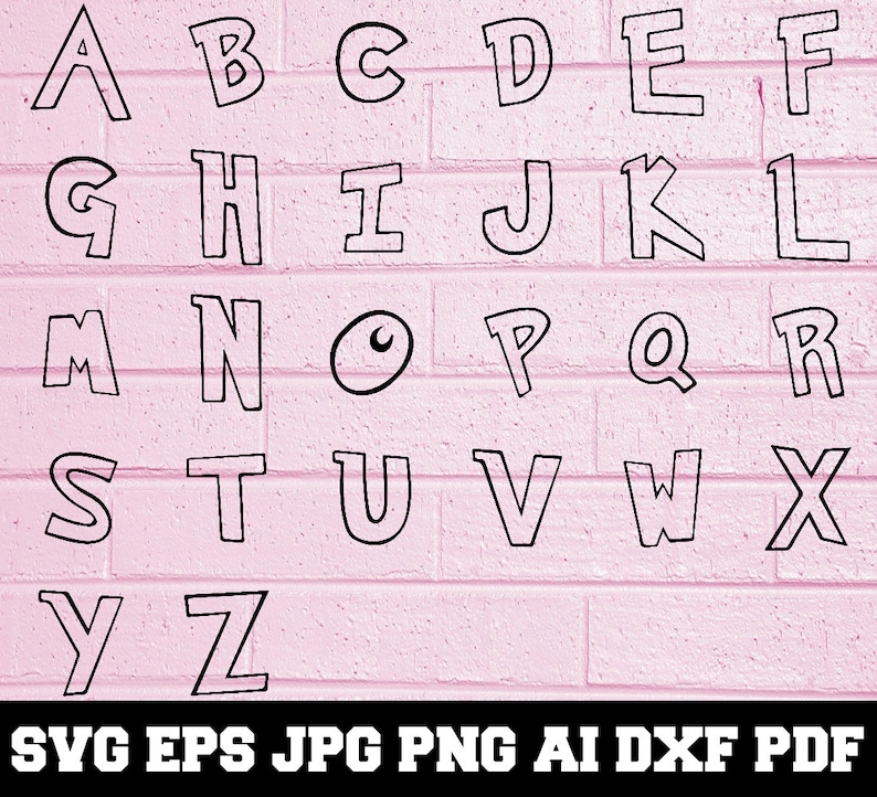 Pokemon Font SVG - Pokemon Cut File - Pokemon Alphabet SVG - Pokemon ...