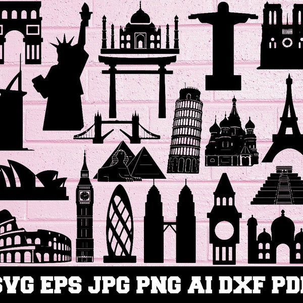 World Landmarks - Etsy