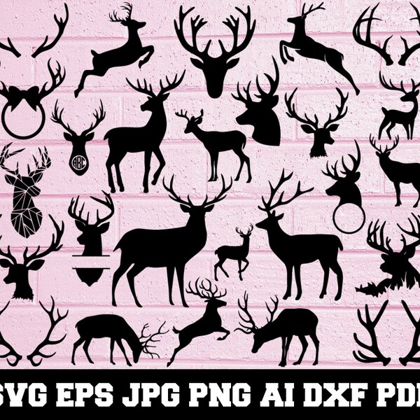 Deer Svg - Etsy