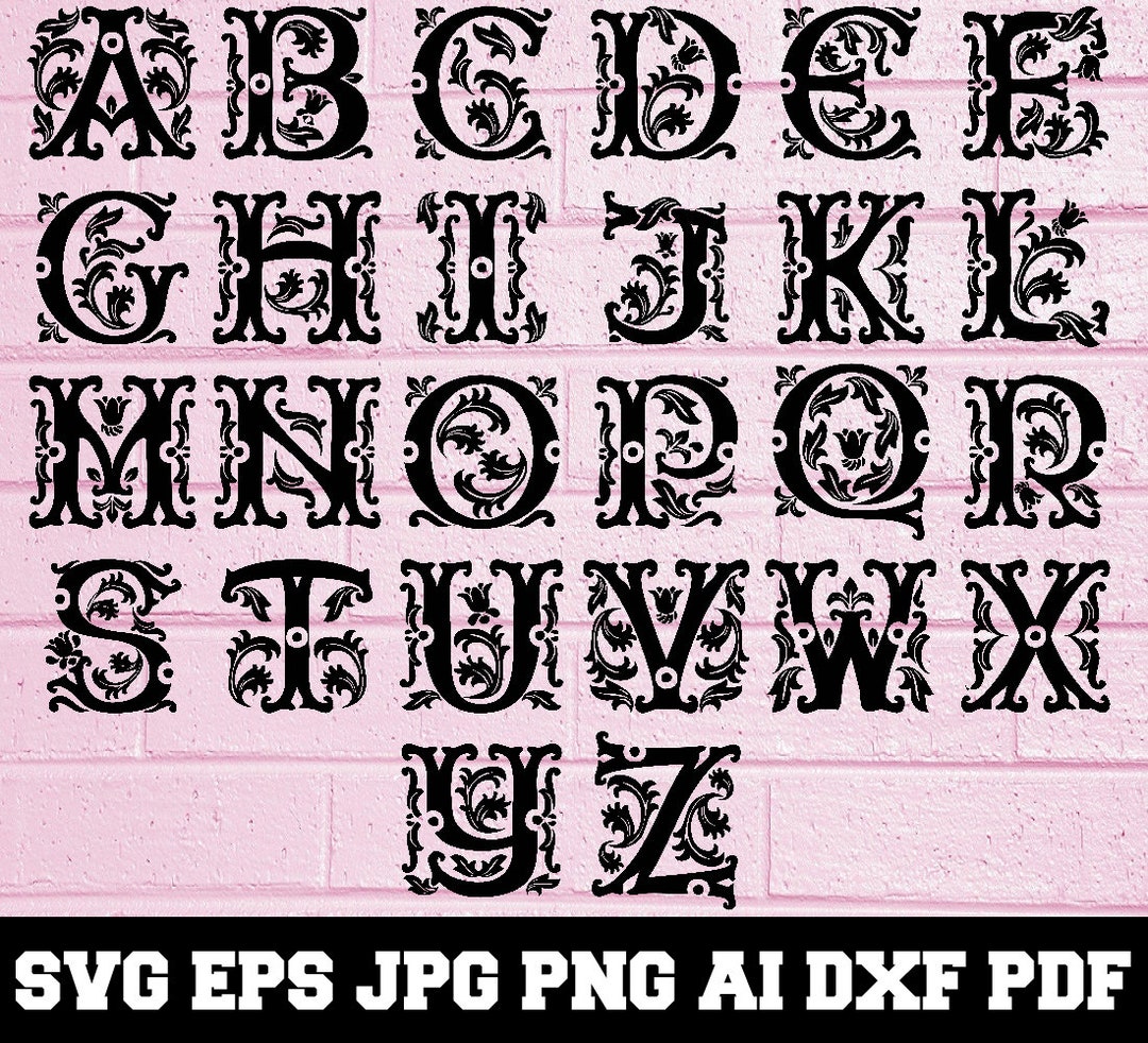 Regal Font SVG - Regal Font Cut File - Regal Alphabet SVG - Regal ...