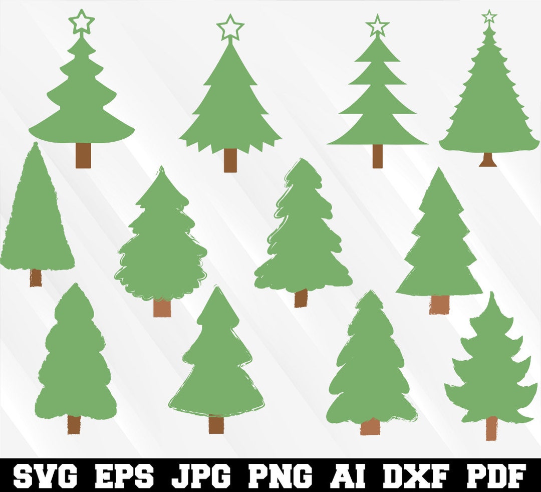 Christmas Tree SVG - Christmas Tree Bundle SVG - Christmas Tree Clipart ...
