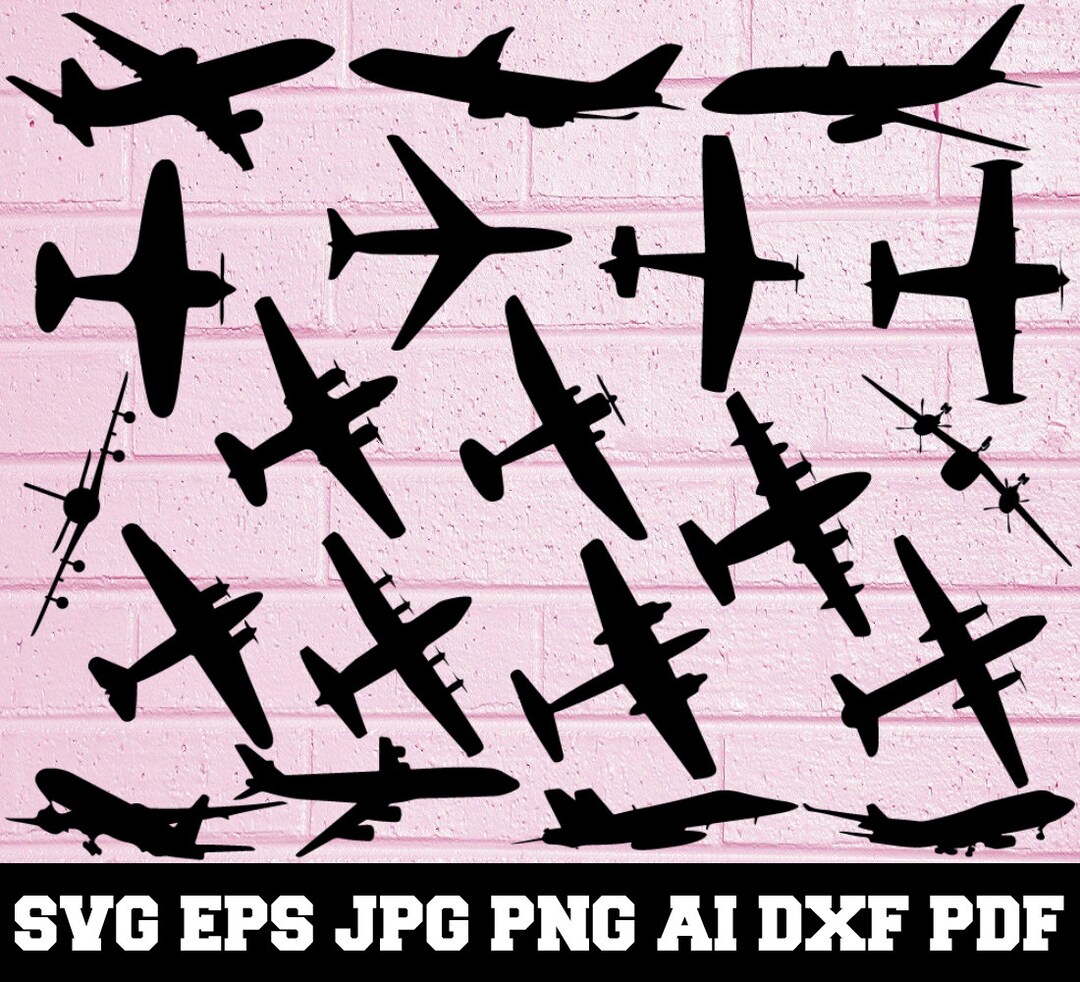 Plane SVG - Airplane SVG - Plane Silhouette- SVG Cut Files- Plane ...