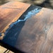 Customizable Lake Map Side Table, Personalized Epoxy Resin End Table ...