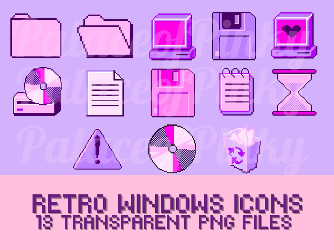 Retro Windows Icons Clip Art Images | Twitch Assets | Cute Clipart ...