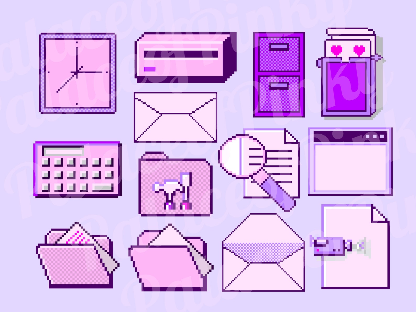 Retro Windows Icons Clip Art Bundle Images Twitch Assets - Etsy