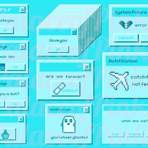 Love Meme Retro Windows Clip Art Bundle Images | Twitch Assets ...