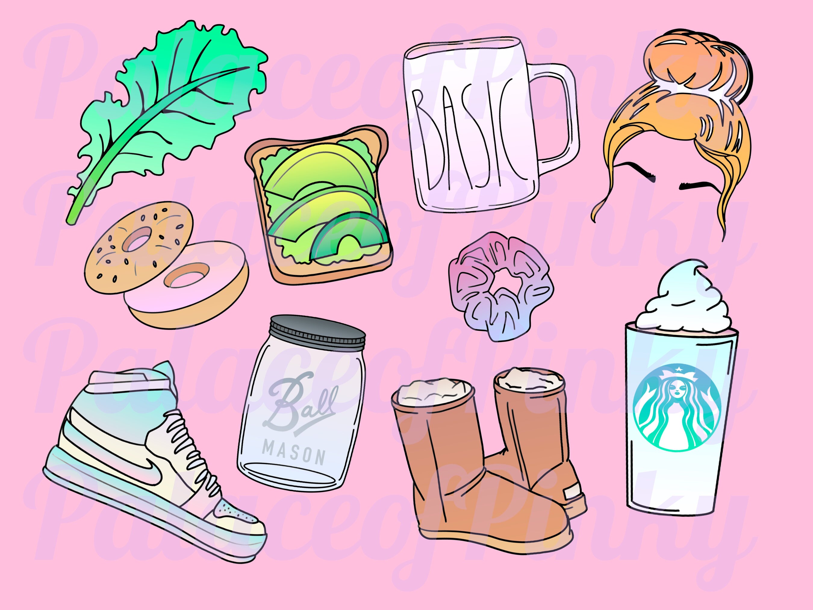 Basic Bitch Clip Art Images Twitch Assets Cute Clipart Planner Digital ...