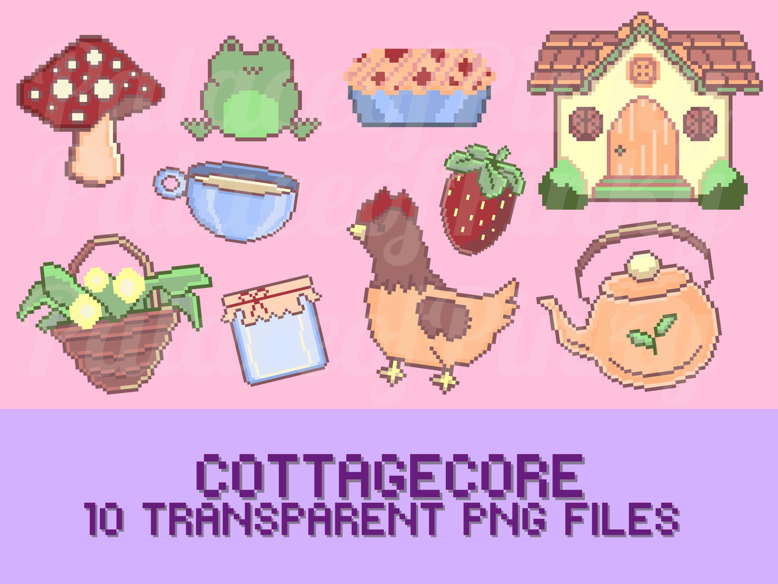 Cottagecore Clip Art Images Cottage Core Icons Twitch Assets Cute ...