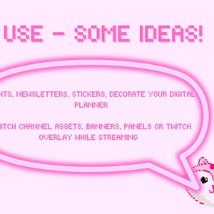 Pastel Goth Weapons Clip Art Bundle Images Twitch Assets - Etsy