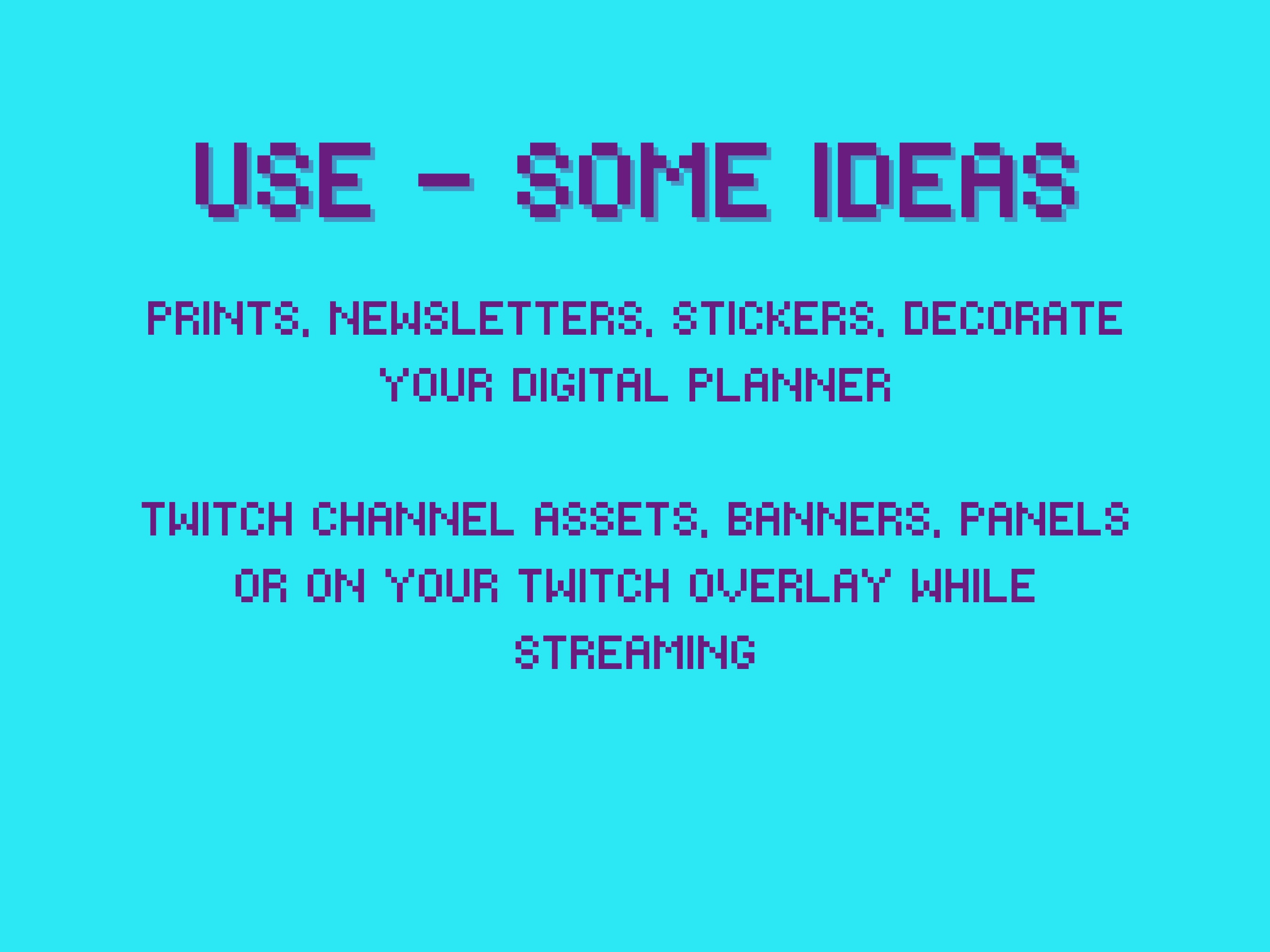 Inspirational Clip Art Images | Twitch Asset | Pixel Clipart | Planner ...