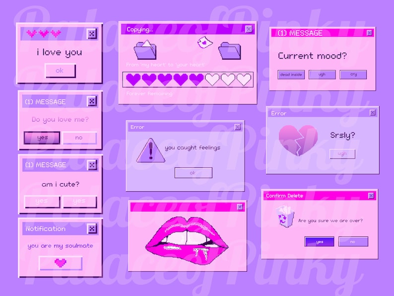 Retro Windows Clip Art Bundle Images | Old School Windows Aesthetic ...