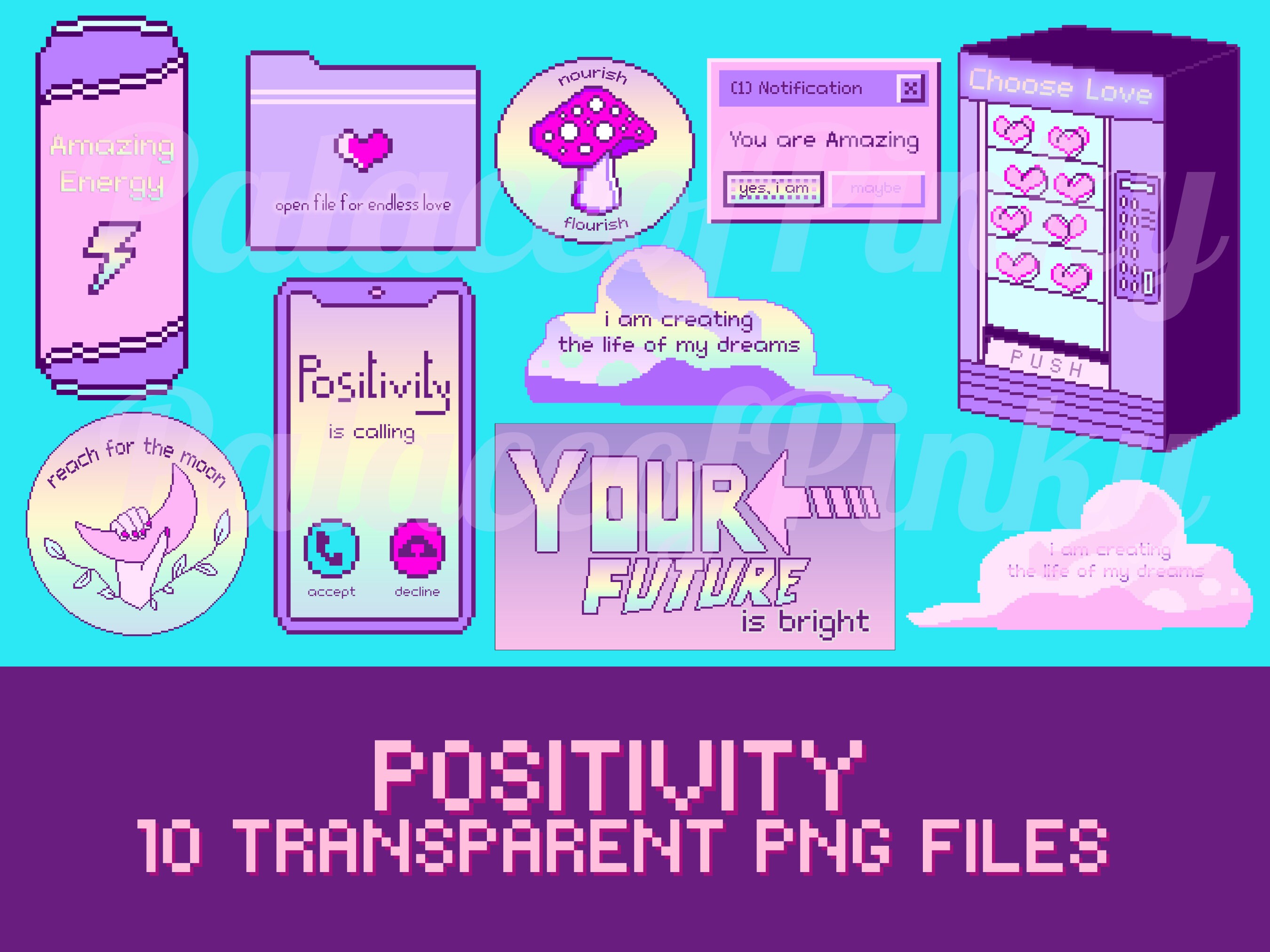 Inspirational Clip Art Images | Twitch Asset | Pixel Clipart | Planner ...