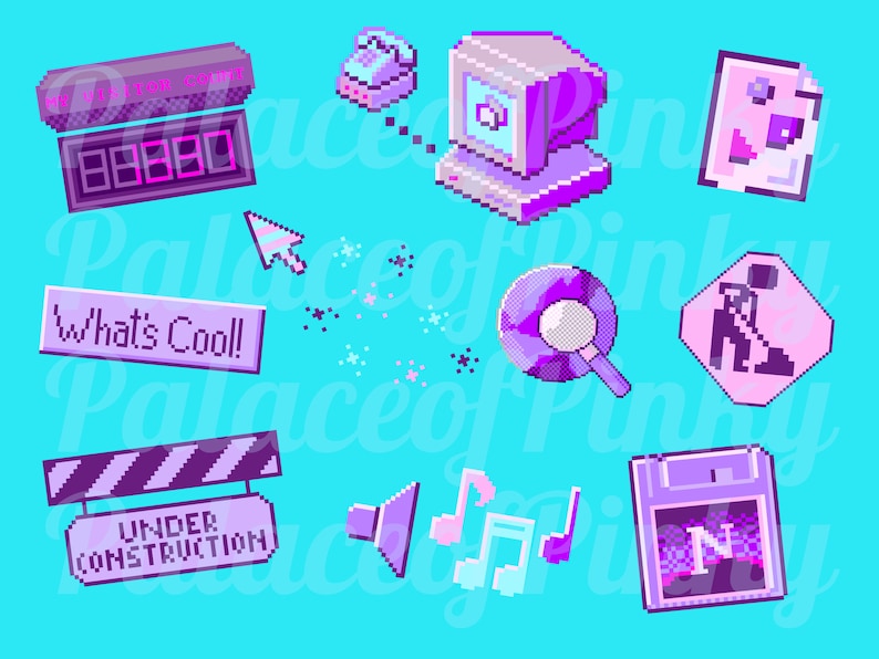 Retro Clipart Web 1.0 | Vaporwave Icons | Twitch Assets | Clip Art ...