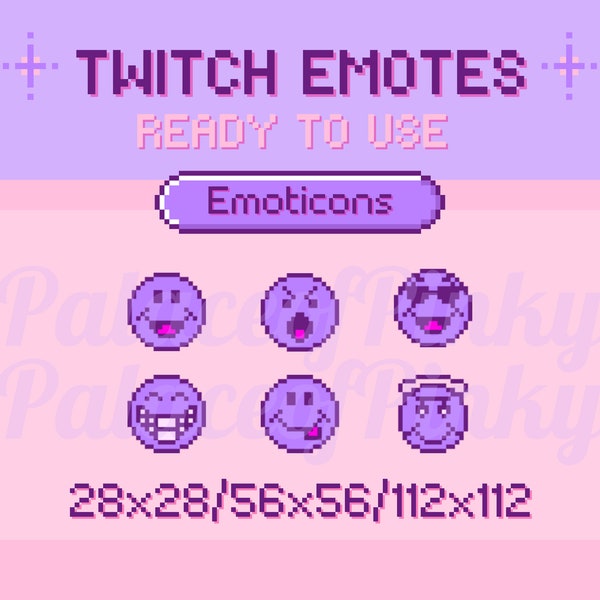 Pixel Style Twitch Emote Twitch Icons 8 Bit AIM Emoticon Emoji for ...