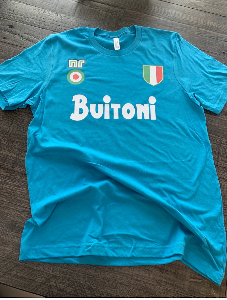 Buitoni Soccer Italy Italian Shirt T-shirt SSC Napoli Retro Football ...