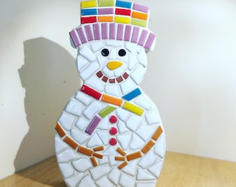 Mosaic Snowman | Etsy