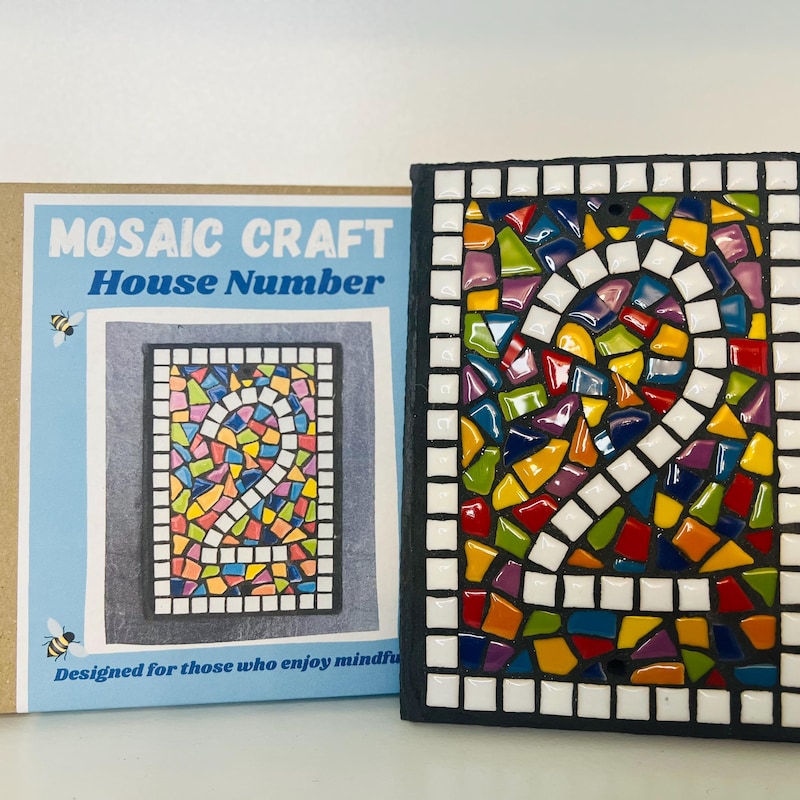 Mosaic House Number - Etsy UK
