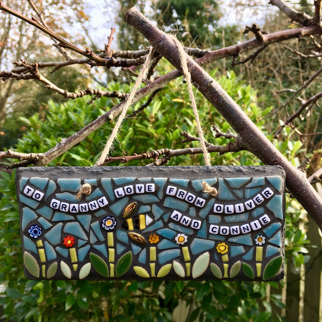 Personalised Hanging Garden Mosaic - Made to Order - Etsy